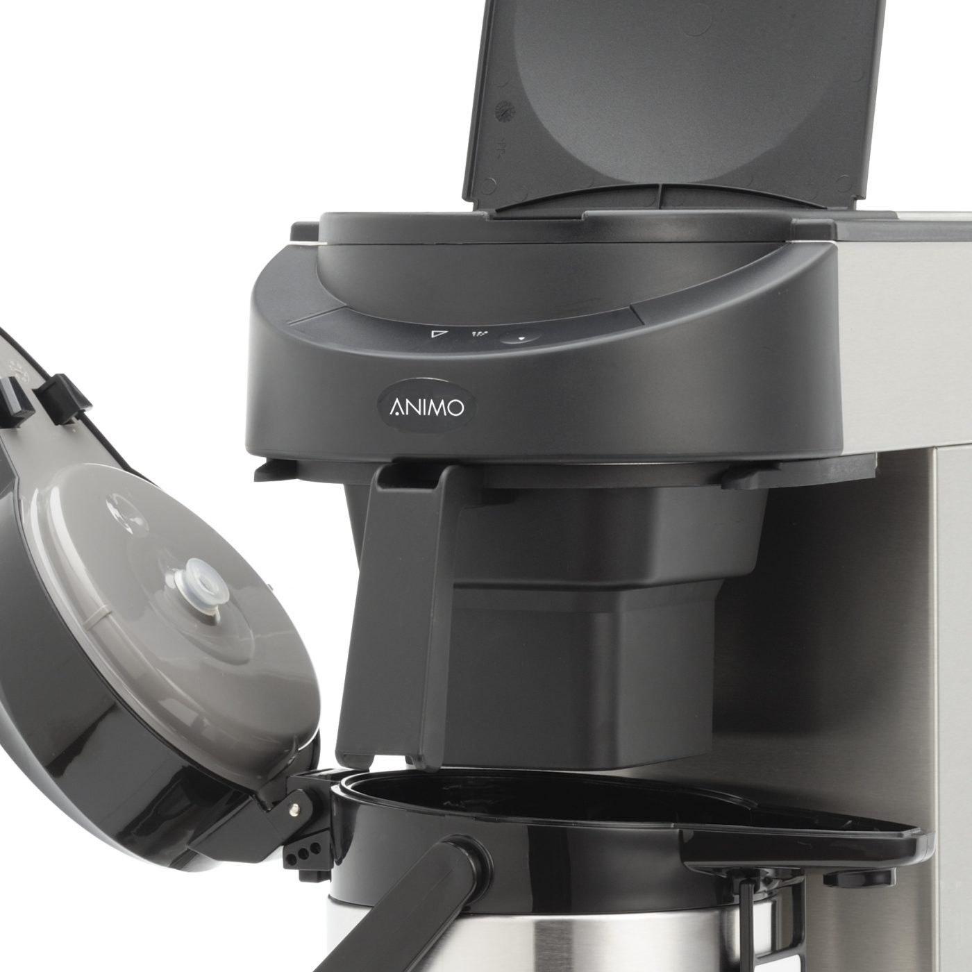 Coffee makers with thermos